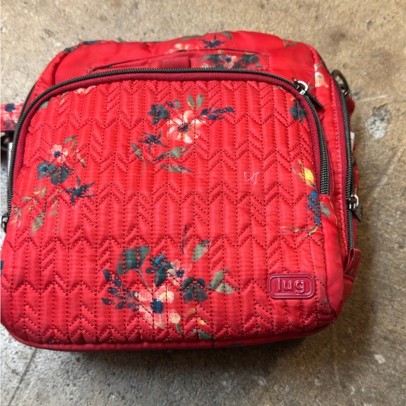 lug | Bags | Lug Ranger Red Boquet Floral Quilted Puffer Crossbody Bag ...